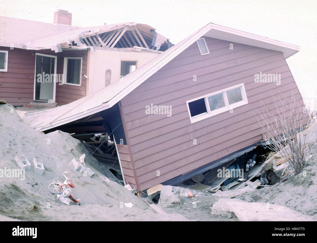 Great Alaskan Earthquake Damage, 1964 Stock Photo - Alamy