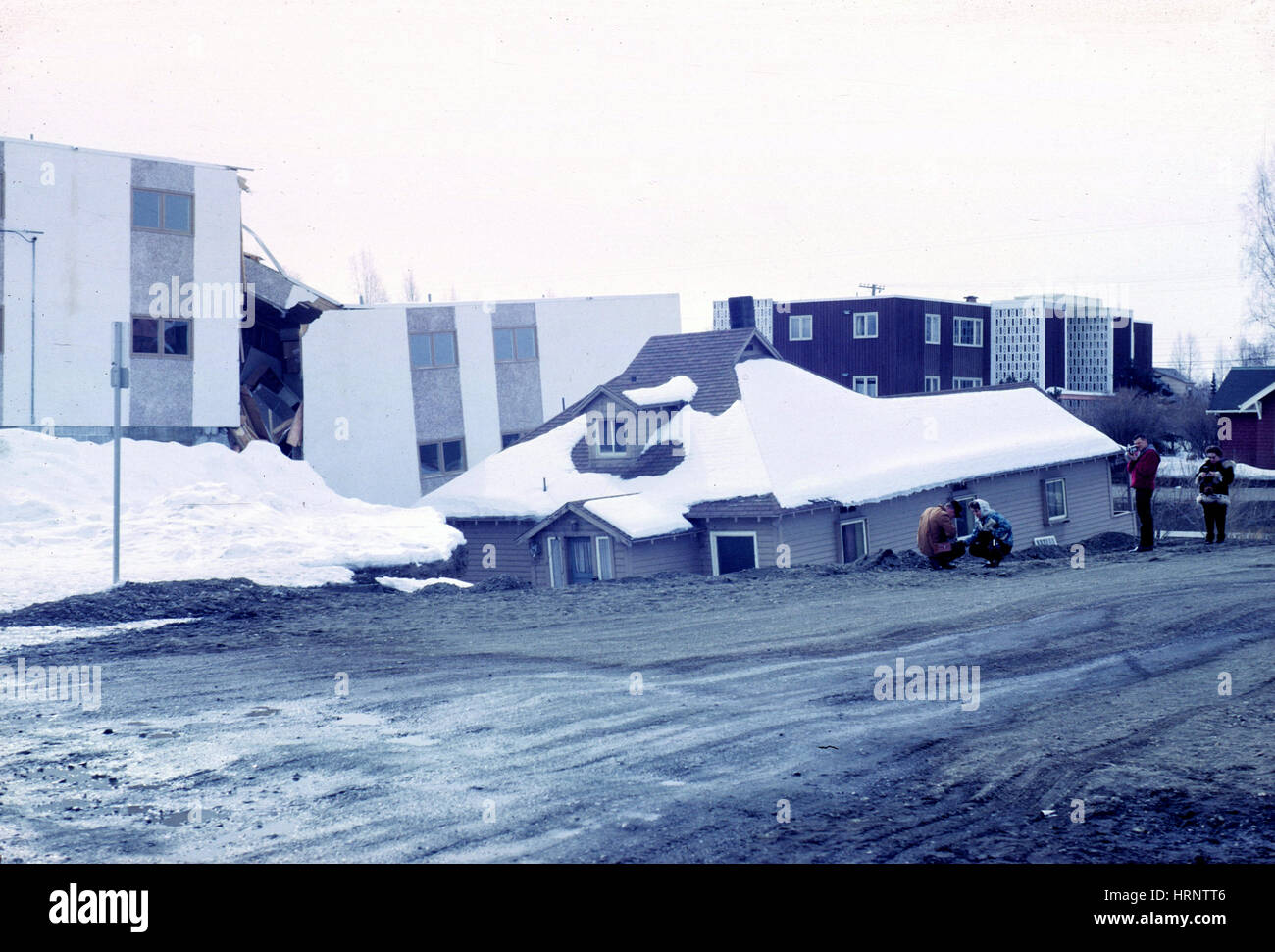 Great Alaskan Earthquake Damage, 1964 Stock Photo - Alamy