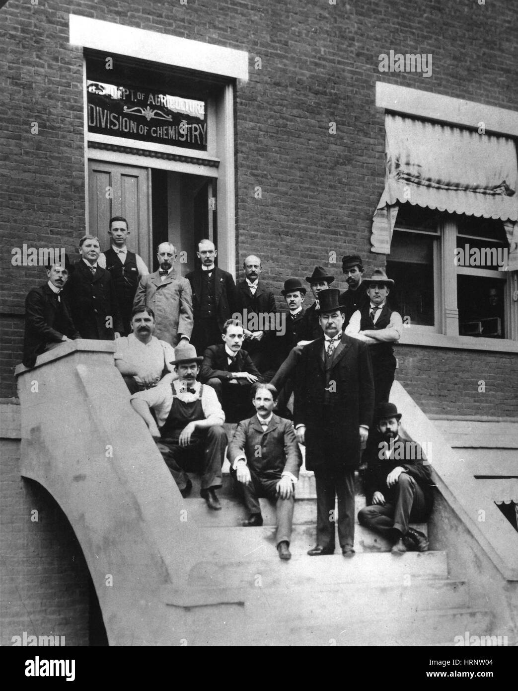 Harvey Wiley and Staff, 1890 Stock Photo - Alamy