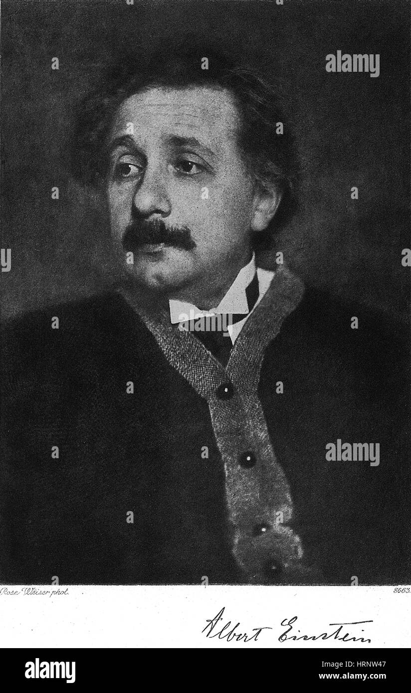 Portrait physicist albert einstein Black and White Stock Photos ...
