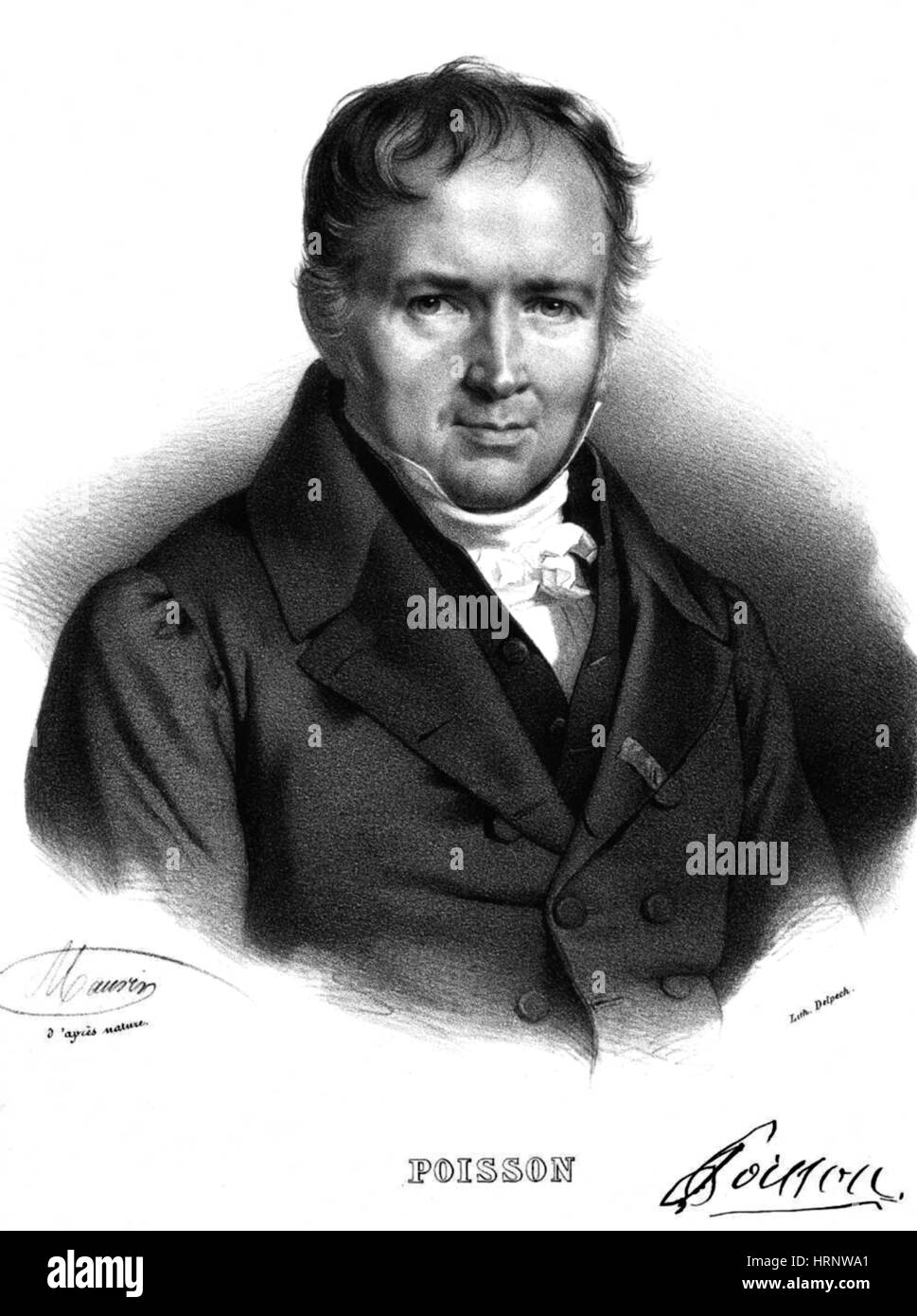 Simeon Denis Poisson, French Physicist Stock Photo - Alamy