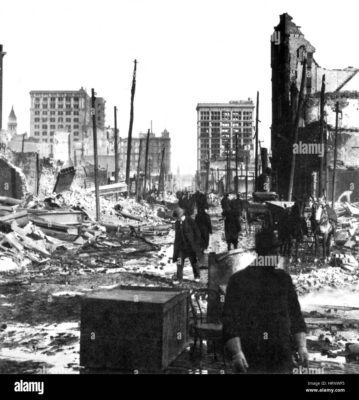 Great Baltimore Fire, 1904 Stock Photo - Alamy