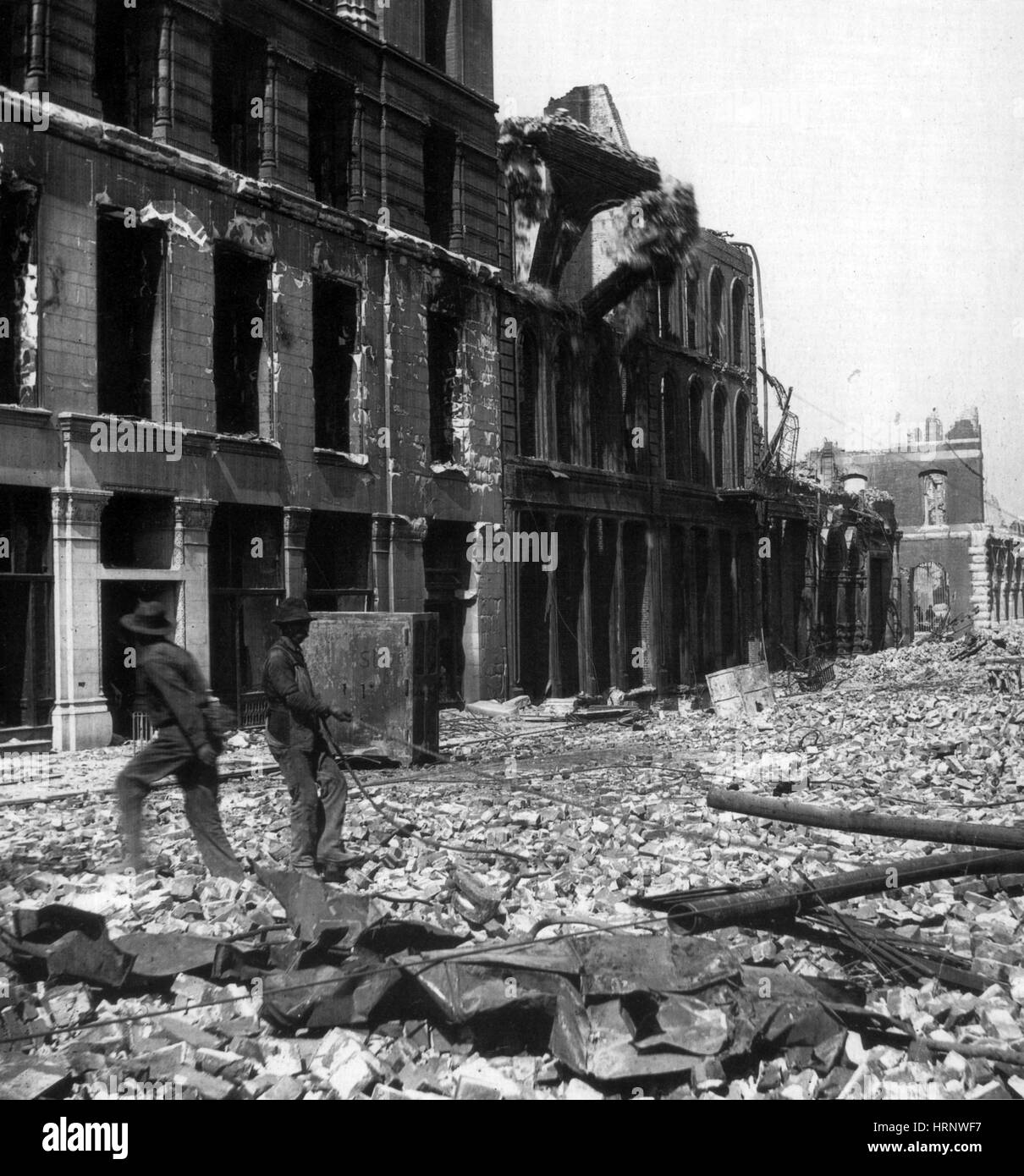 Great Baltimore Fire, 1904 Stock Photo - Alamy