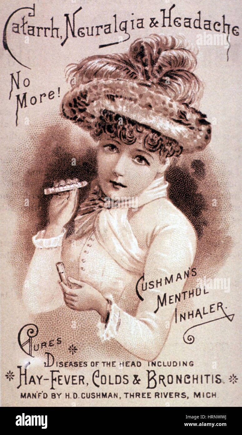 Cushmans menthol inhaler hi-res stock photography and images - Alamy