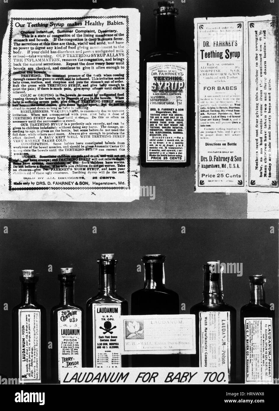 Laudanum For Baby Too! Stock Photo - Alamy