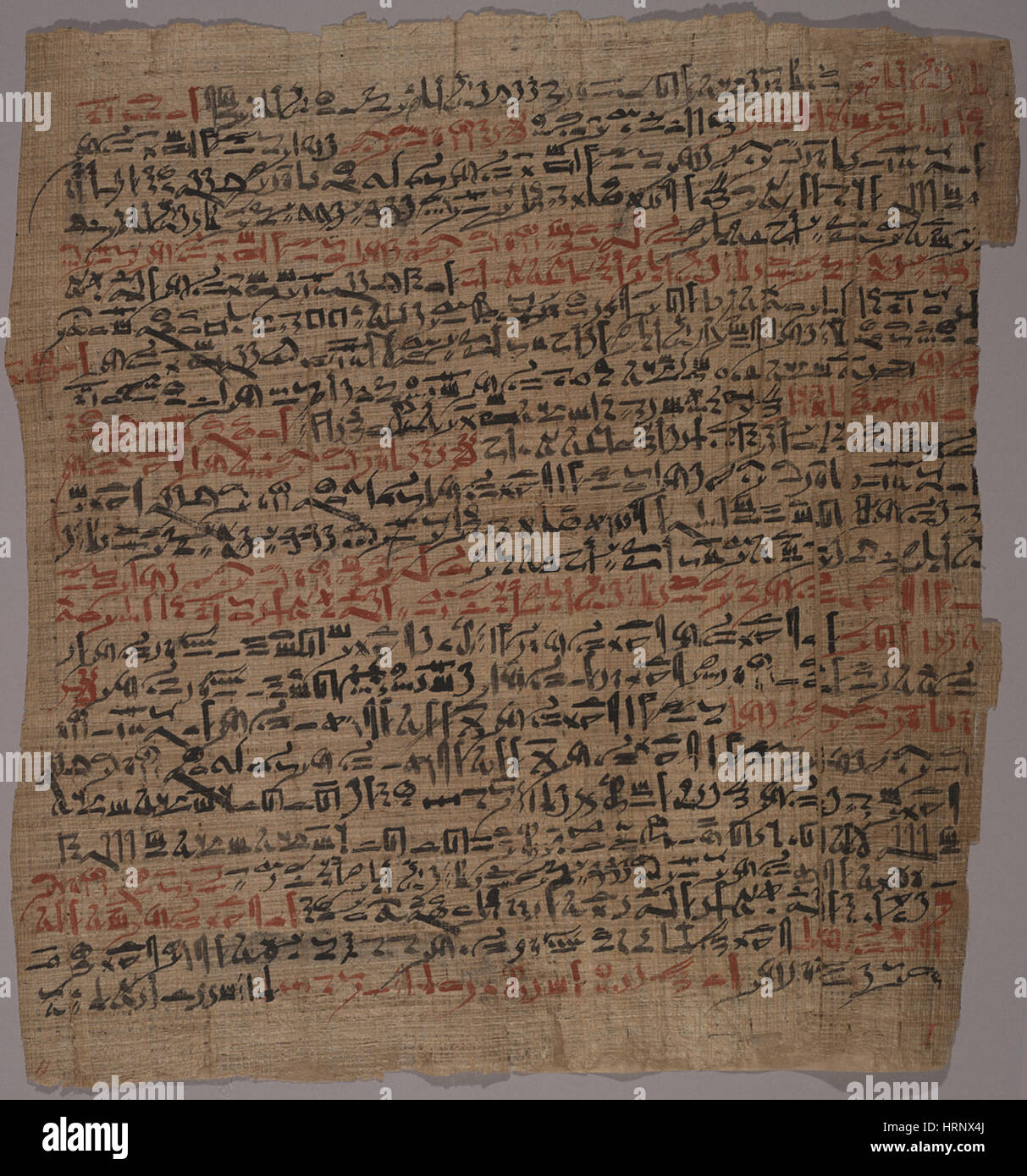 Edwin Smith Papyrus, 1500 BC Stock Photo - Alamy