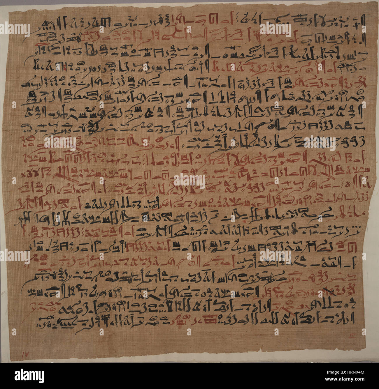 Edwin Smith Papyrus, 1500 BC Stock Photo - Alamy