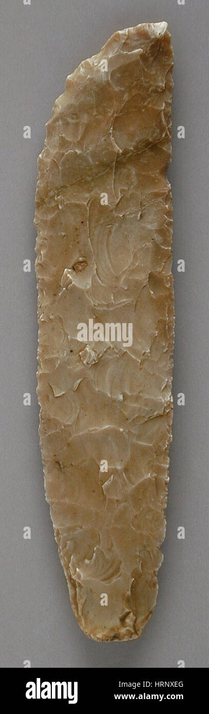 Prehistoric Bifacial Stone Tool Stock Photo - Alamy