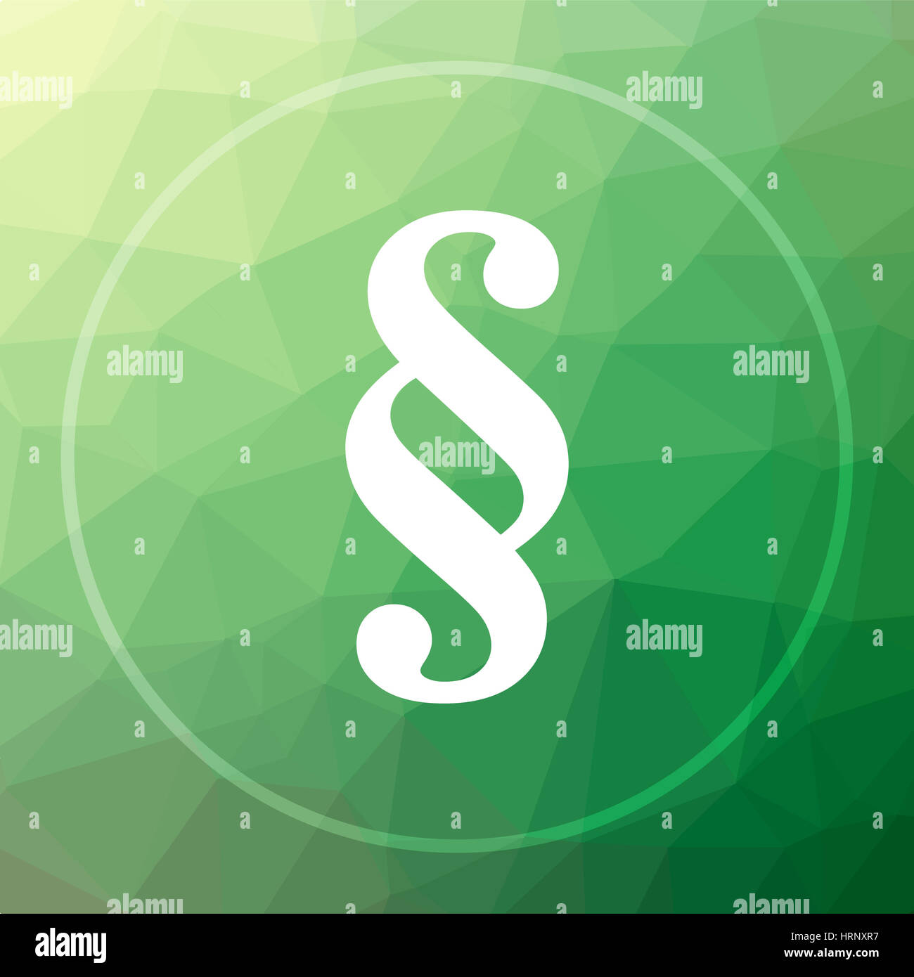 Paragraph icon. Paragraph website button on green low poly background ...