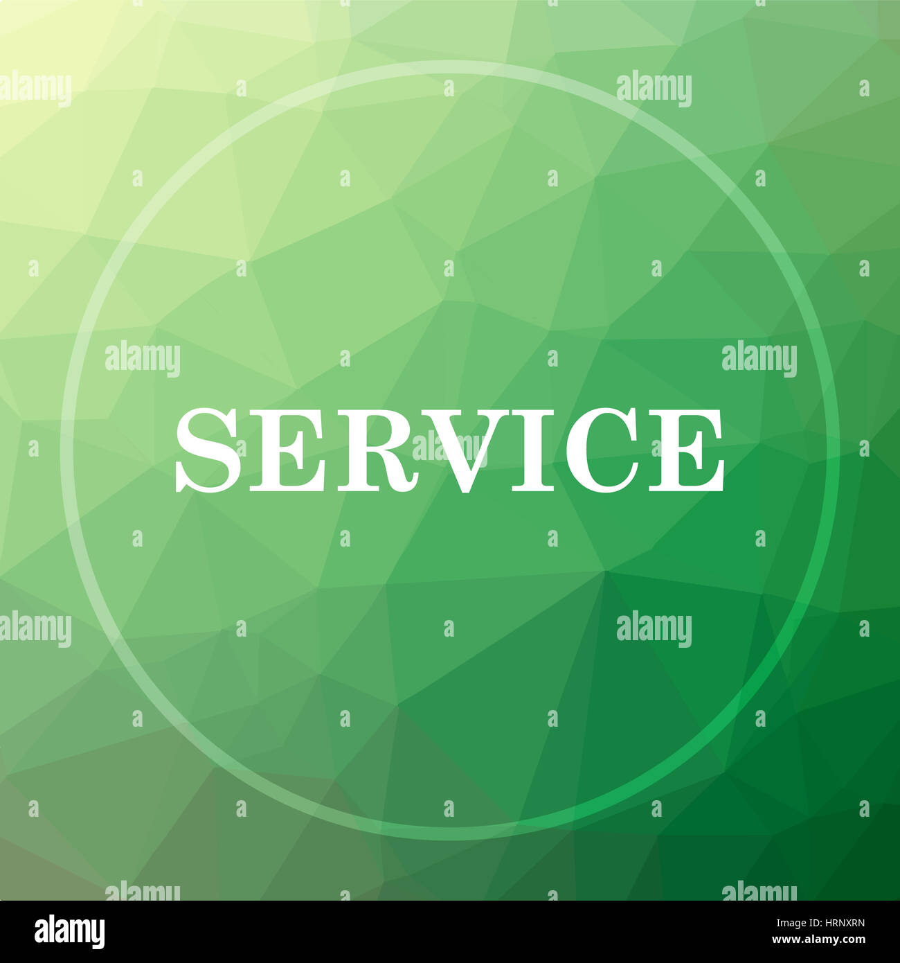 Service icon. Service website button on green low poly background Stock ...