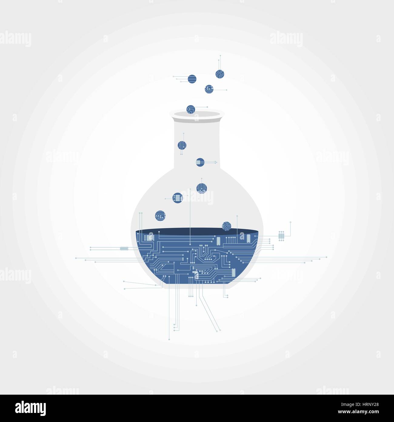 Electronic circuit branching from a chemical experiment. Clean design ...