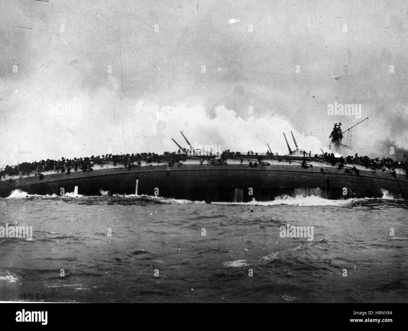 WWI, Sinking German Cruiser Bluecher, 1915 Stock Photo - Alamy