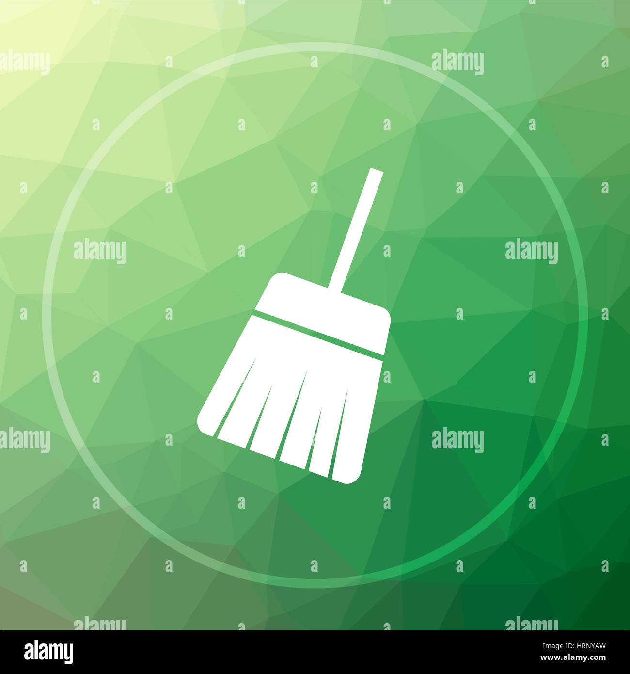 Sweep icon. Sweep website button on green low poly background Stock ...
