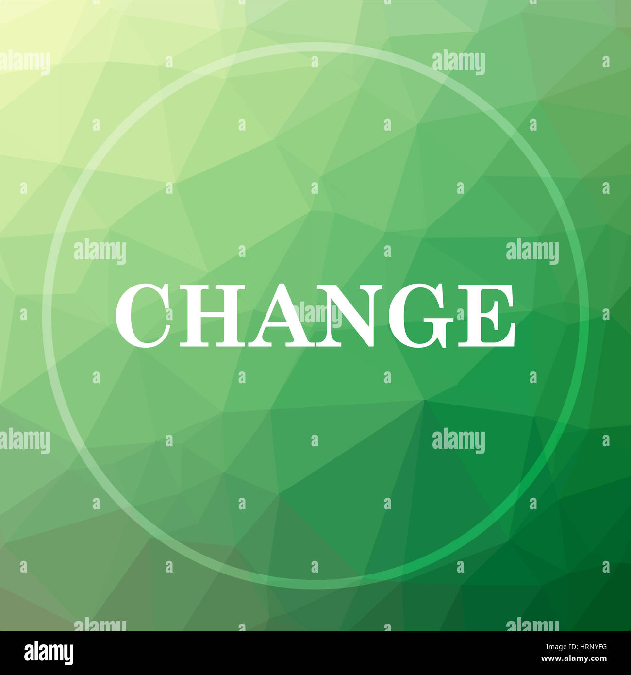 Change icon. Change website button on green low poly background Stock ...