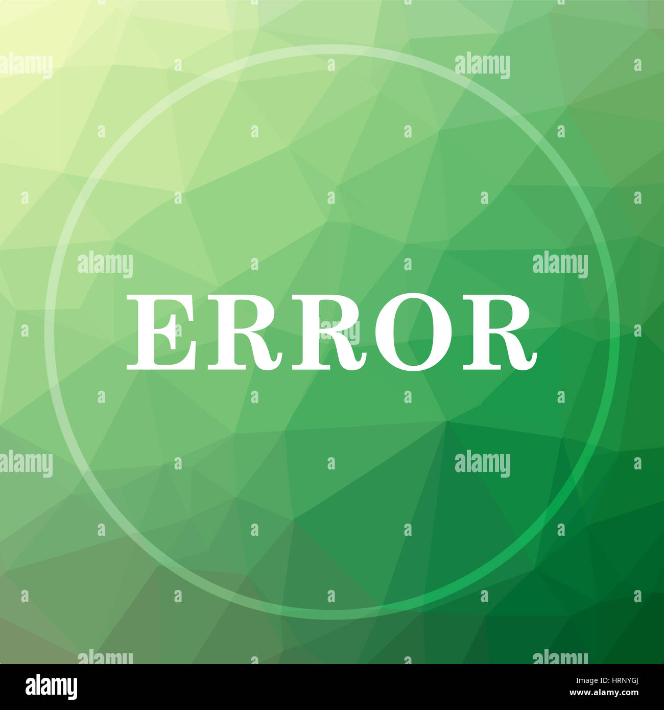 error icon. error website button on green low poly background Stock ...