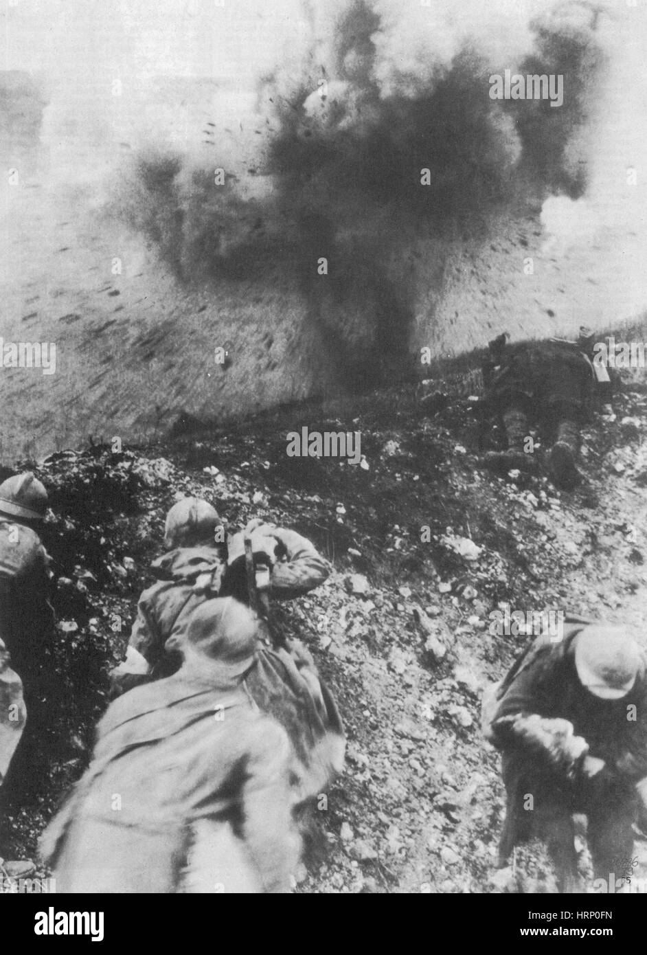 WWI French Infantrymen Battle Of Verdun Stock Photo Alamy