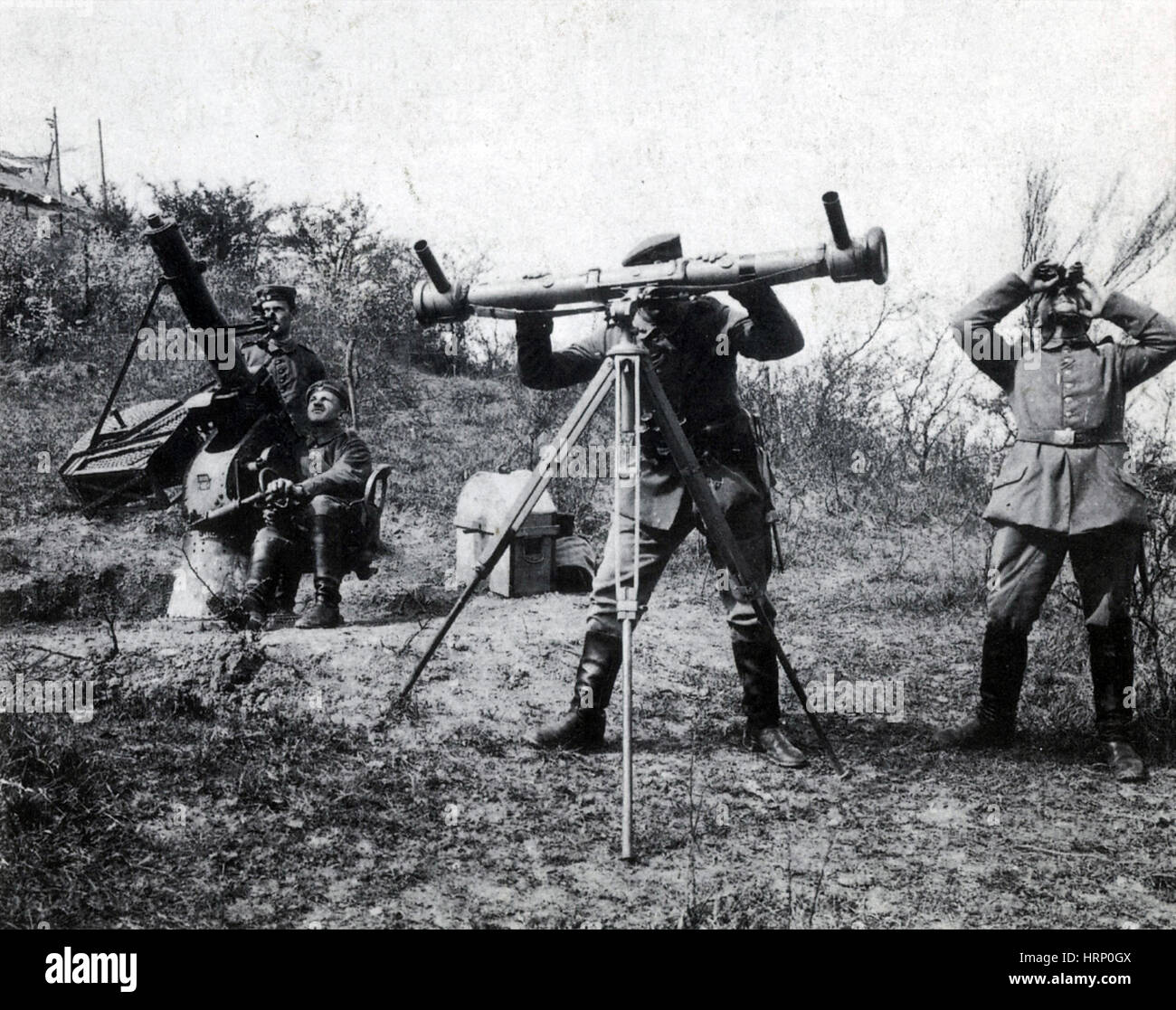 WWI, German Flak Anti-Aircraft Gun Stock Photo - Alamy