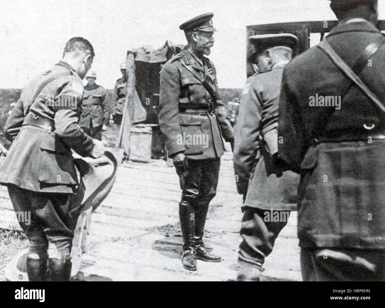 WWI, King George on Vimy Ridge, 1917 Stock Photo - Alamy