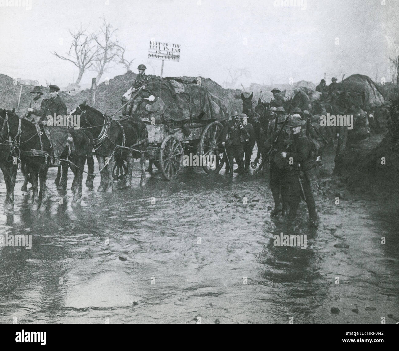 WWI, British Ration Wagons, Battle of the Somme, 1916 Stock Photo - Alamy