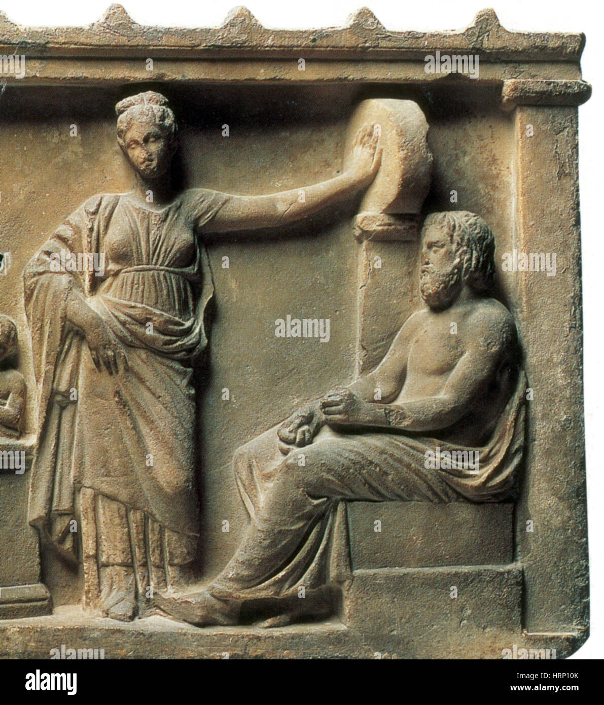 Aesculapius and Hygeia Stock Photo - Alamy