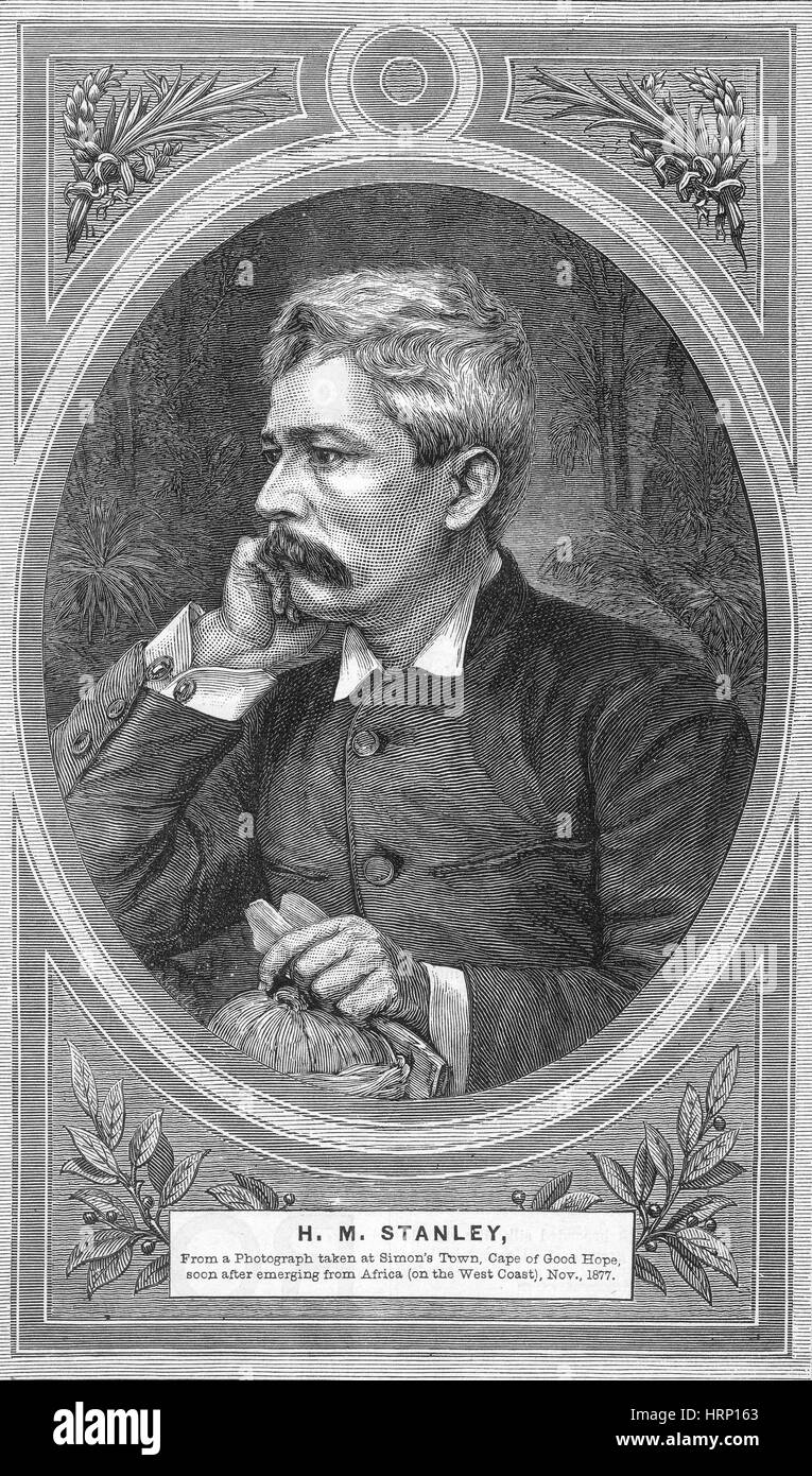 Henry Stanley, Welsh Explorer and Journalist Stock Photo - Alamy