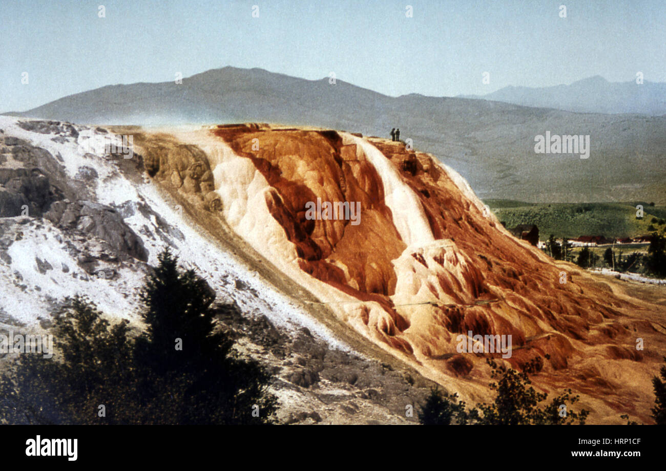Jupiter terrace yellowstone national park hi-res stock photography and ...