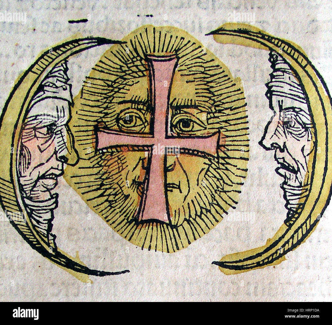 Three Moons, Nuremberg Chronicle, 1493 Stock Photo - Alamy