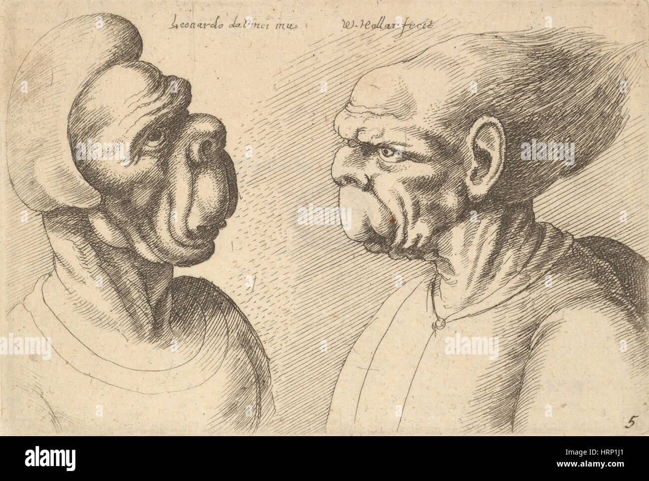 Two caricature heads hi-res stock photography and images - Alamy