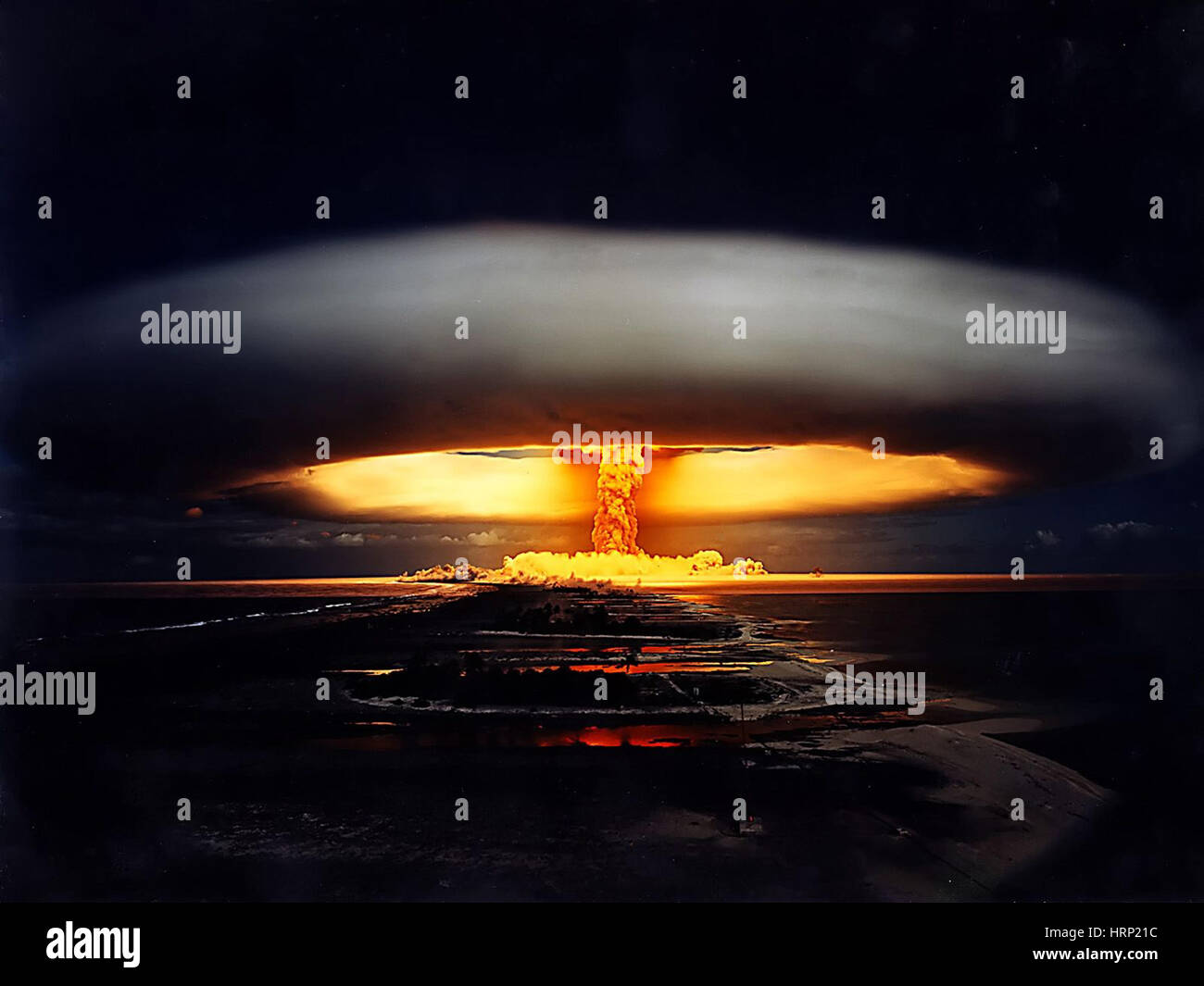 French Nuclear Test LICORNE, 1970 Stock Photo - Alamy