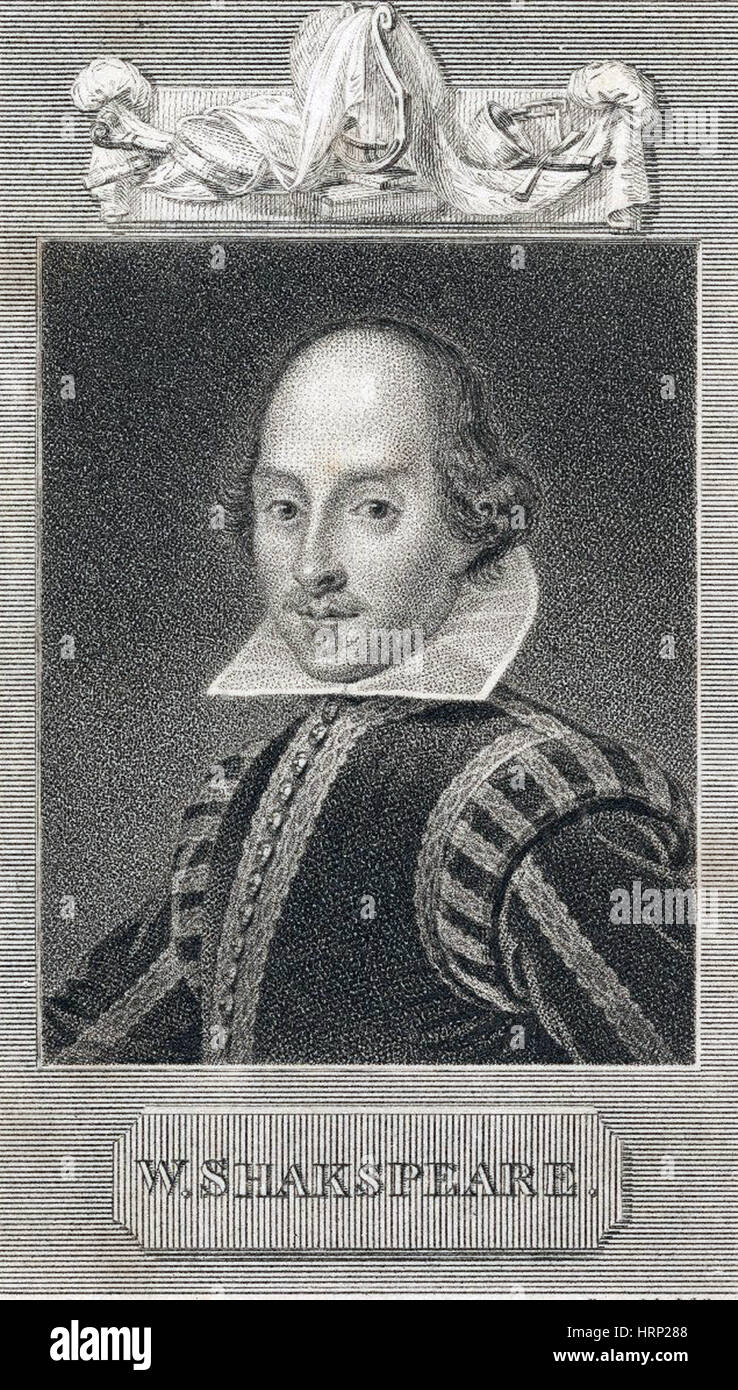 William Shakespeare, English Playwright Stock Photo - Alamy