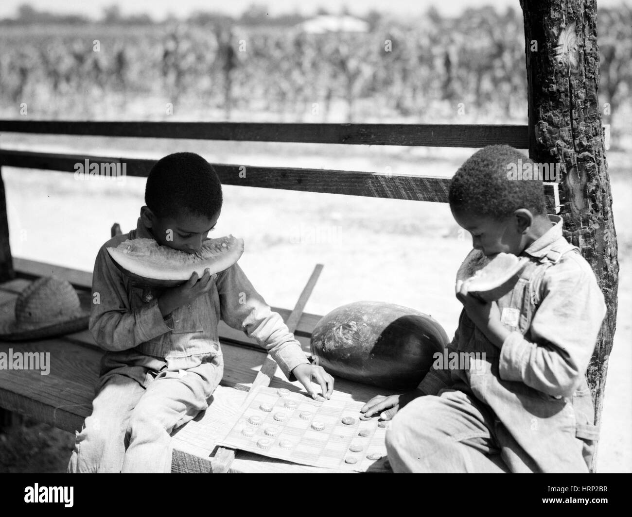 Watermelon and Checkers, 1938 Stock Photo - Alamy