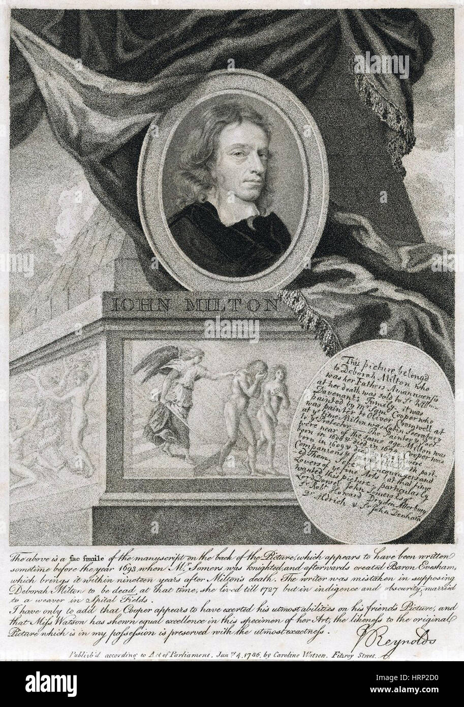 John milton poet hi-res stock photography and images - Alamy