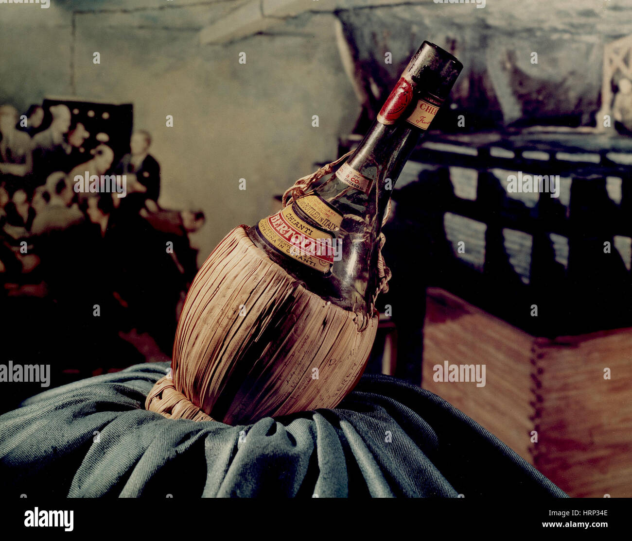 Photo montage of CP-1 mural with the CP-1 Chianti bottle. Chicago Pile ...