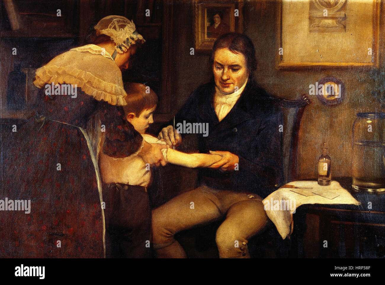 Edward Jenner Vaccinating Child, c.1796 Stock Photo - Alamy