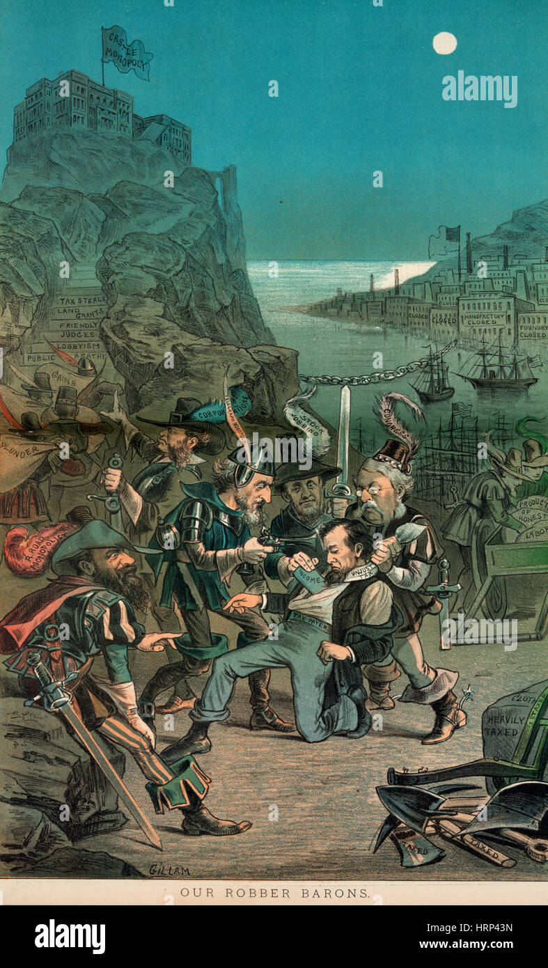 Robber baron cartoon hi-res stock photography and images - Alamy