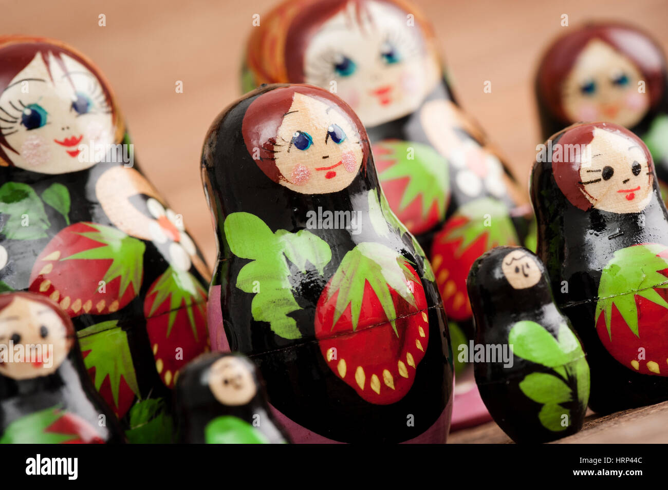 Set of matryoshka or babushkas (Russian nesting dolls Stock Photo - Alamy