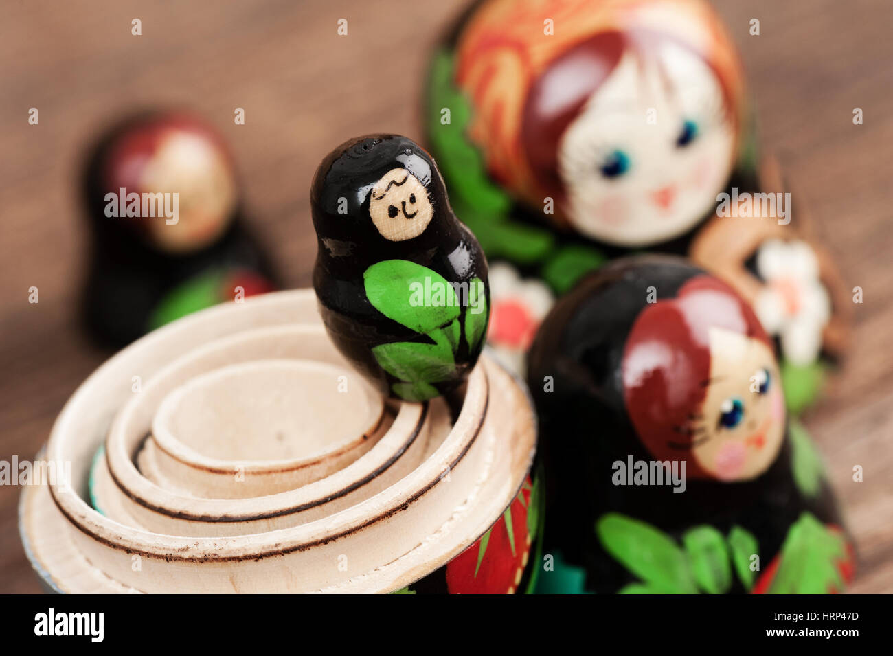 set of matryoshka or babushkas, Russian nesting dolls Stock Photo - Alamy