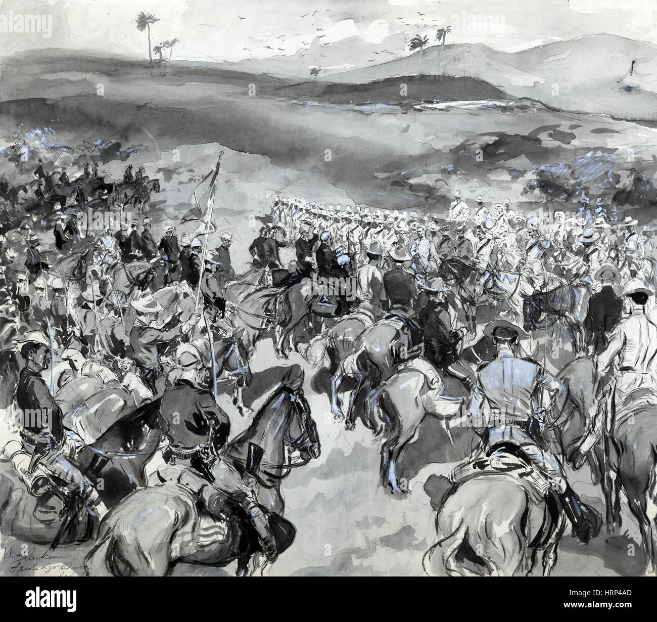 Surrender of the Spanish Forces, 1898 Stock Photo - Alamy