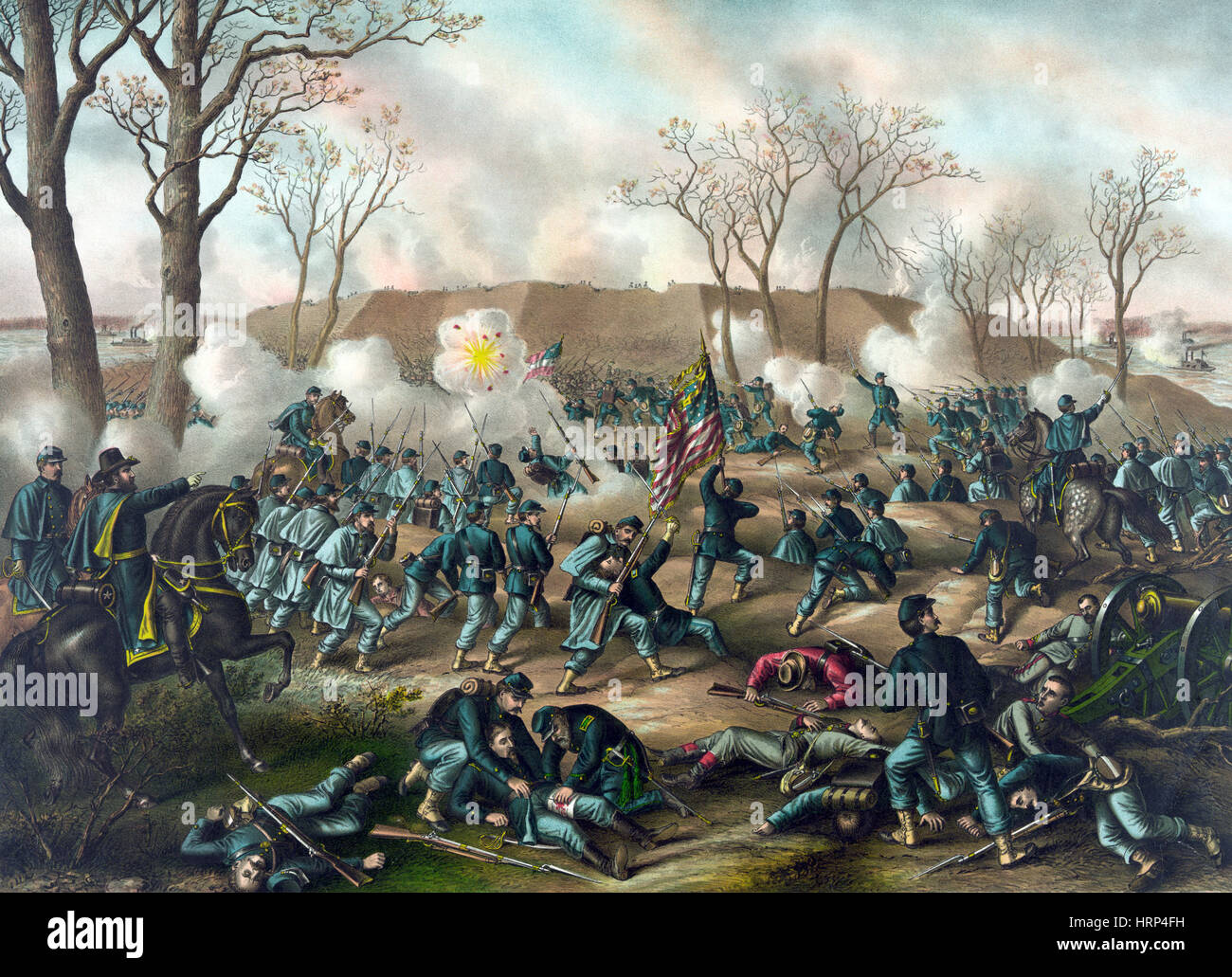 American Civil War, Battle of Fort Donelson, 1862 Stock Photo - Alamy