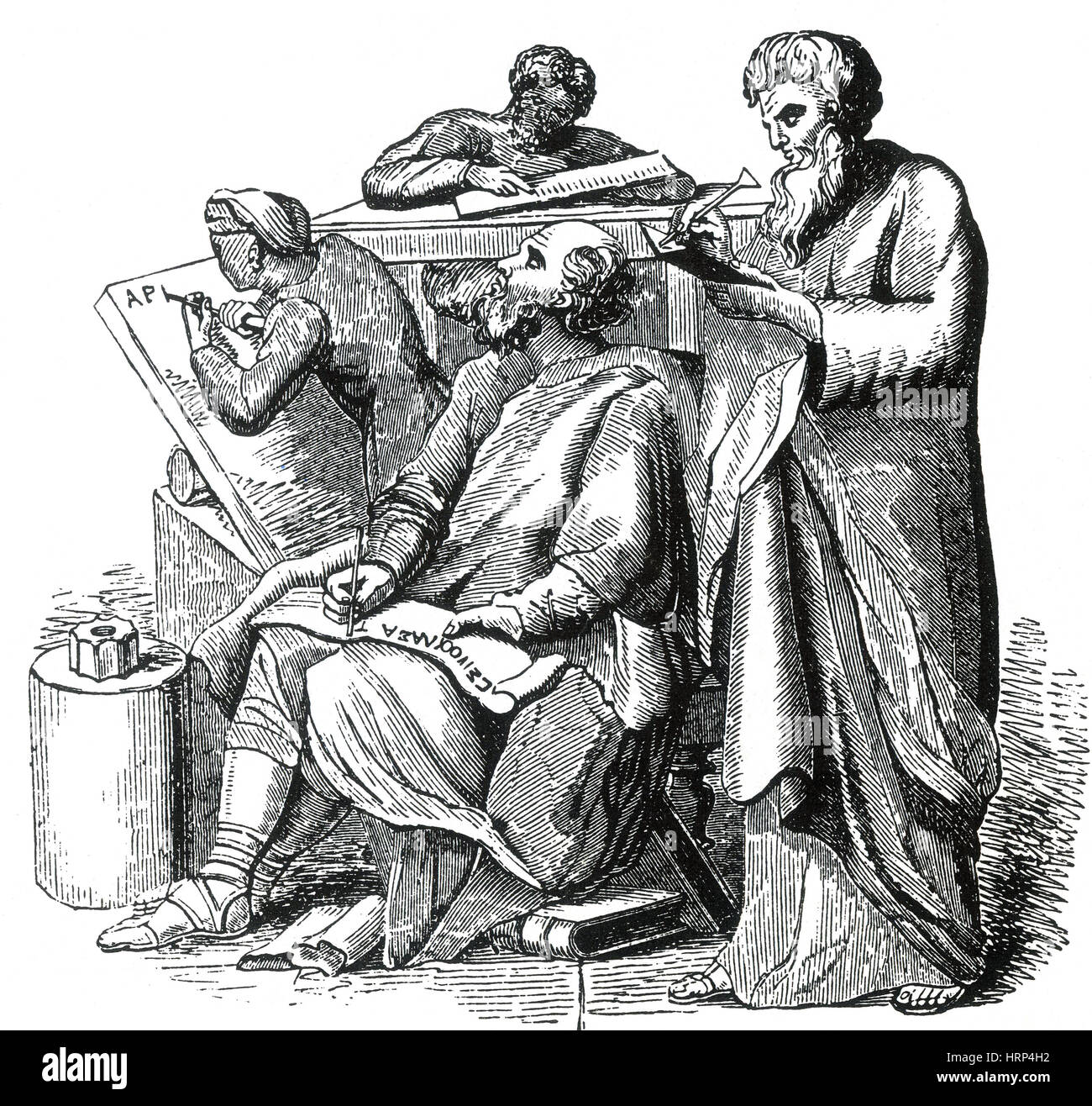 Ancient Greek Scribes Stock Photo - Alamy