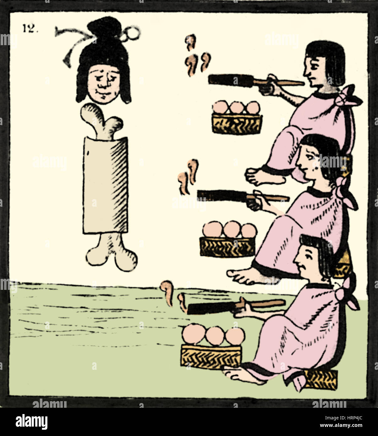 Aztec religious ritual florentine codex hi-res stock photography and ...