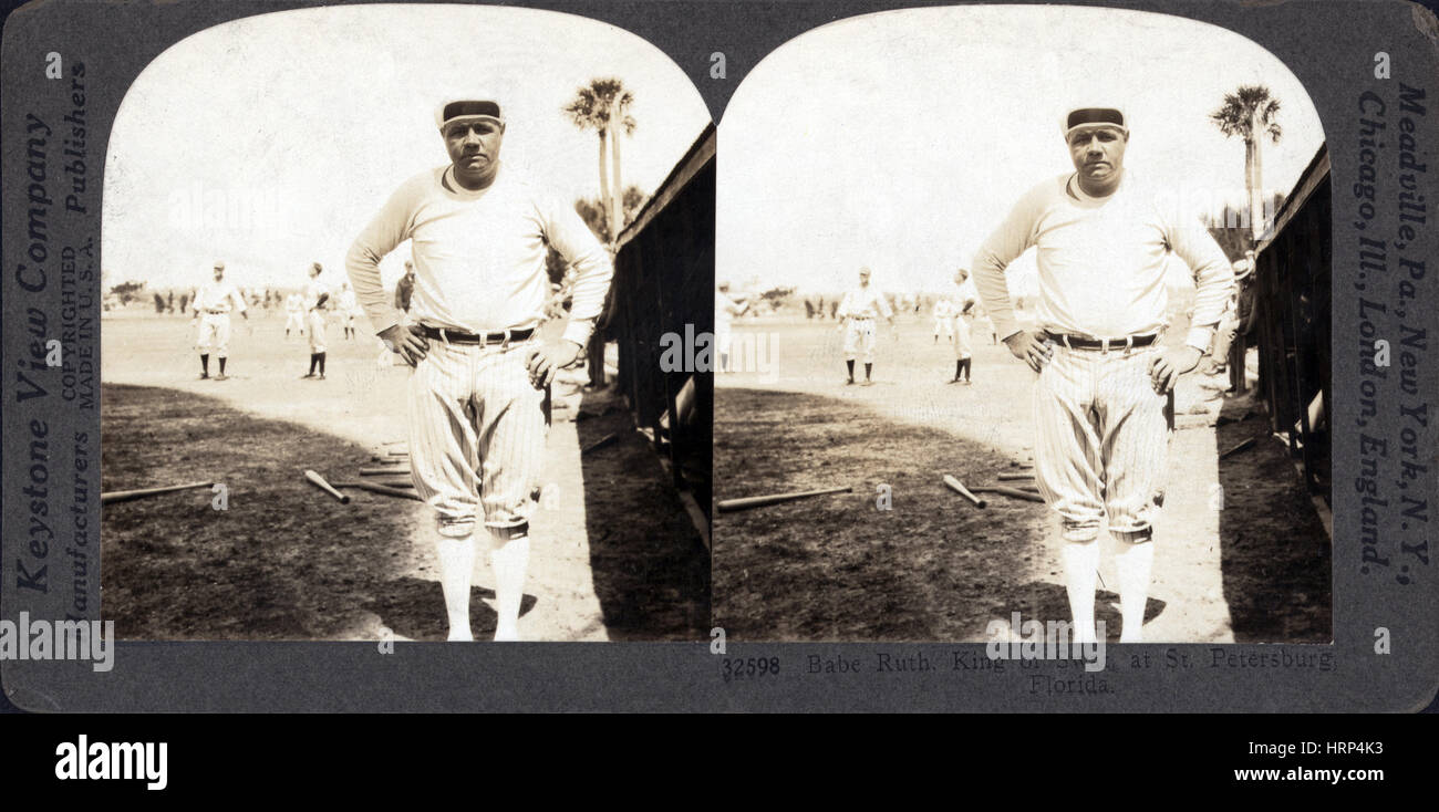Babe Ruth, American Baseball Legend Stock Photo - Alamy