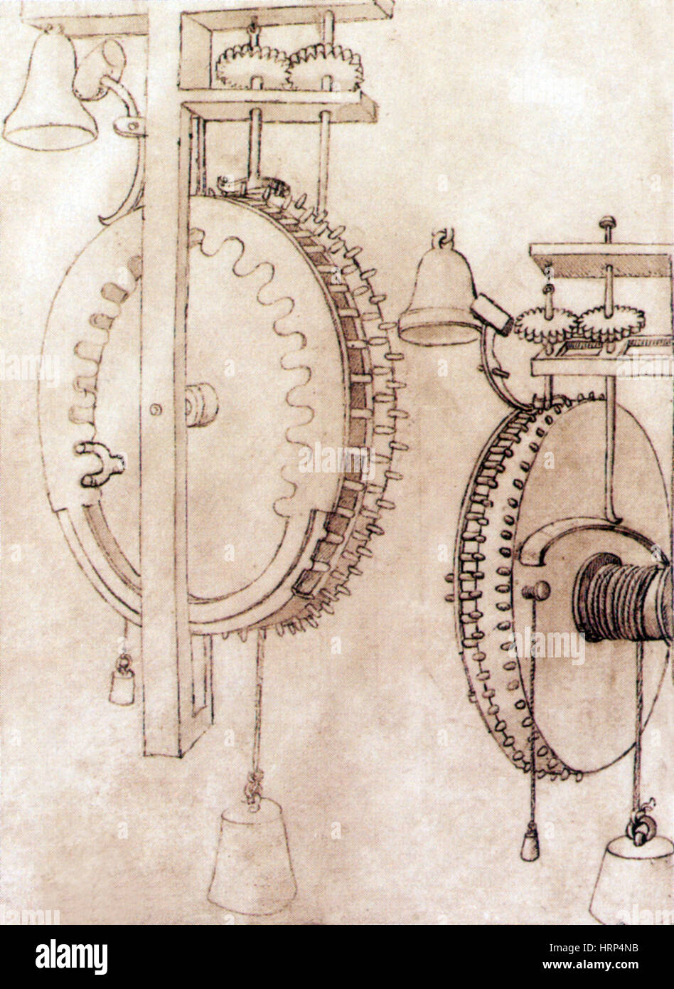 Mechanical Clock Diagram