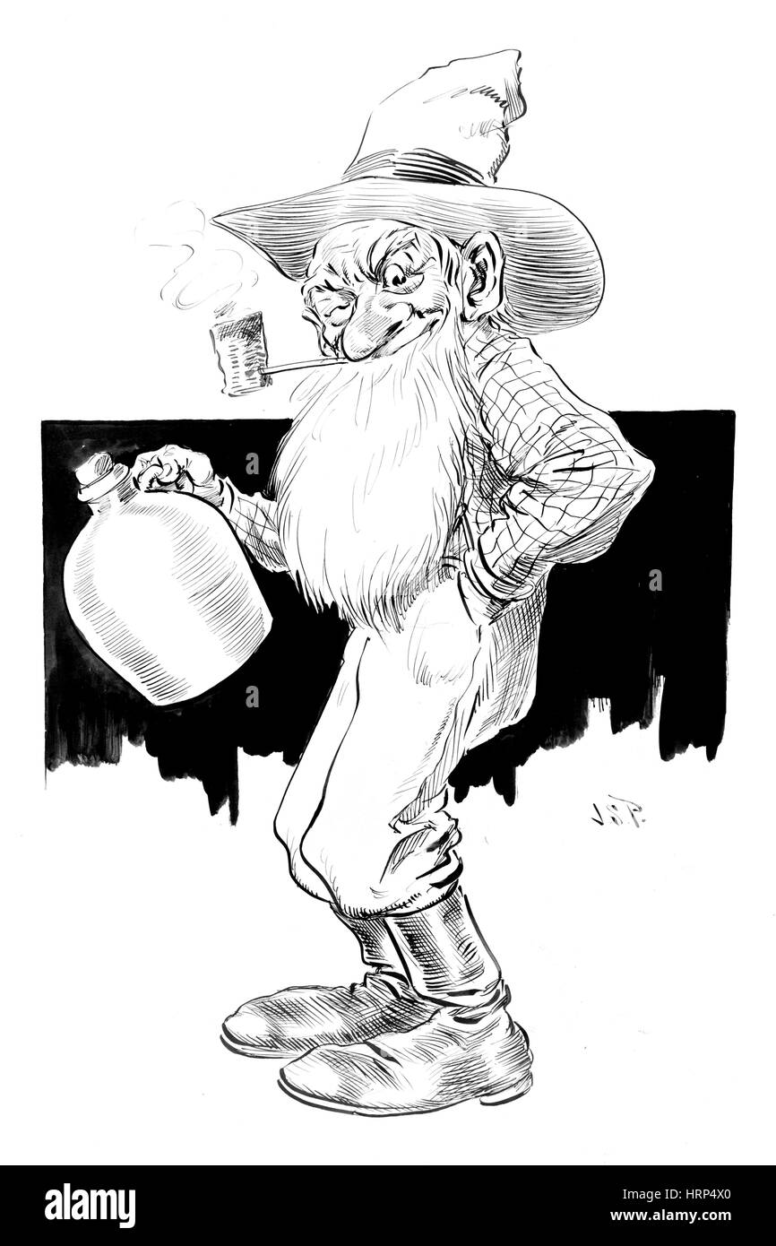 Bootlegger cartoon Black and White Stock Photos & Images - Alamy