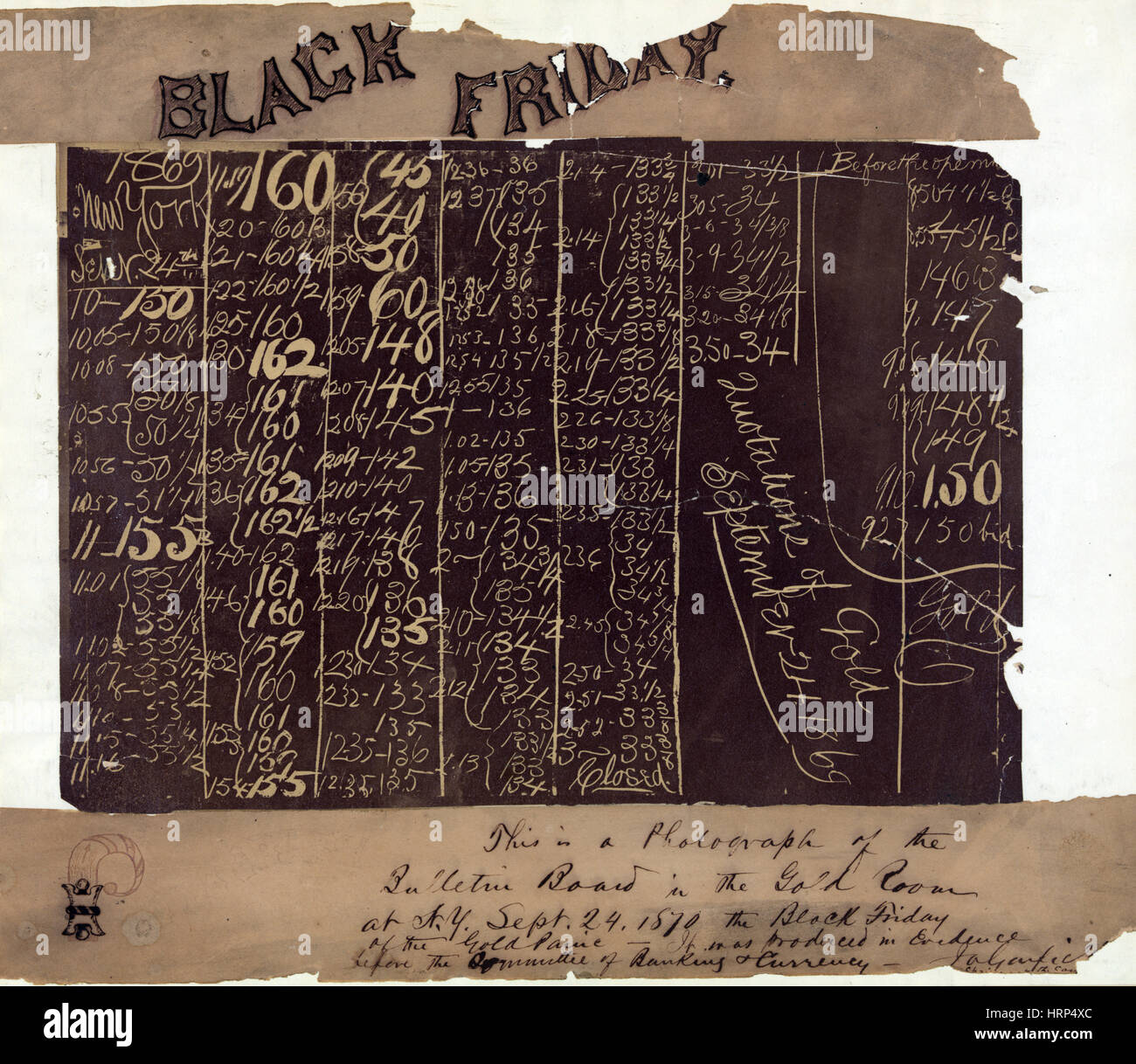 Black Friday, September 24, 1869 Stock Photo - Alamy
