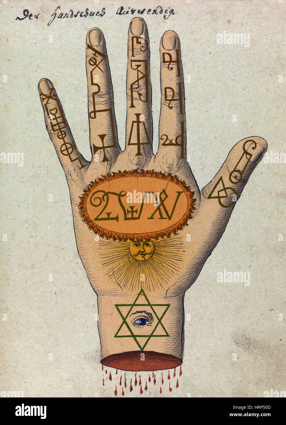 Cabbalistic Signs and Sigils, 18th Century Stock Photo - Alamy