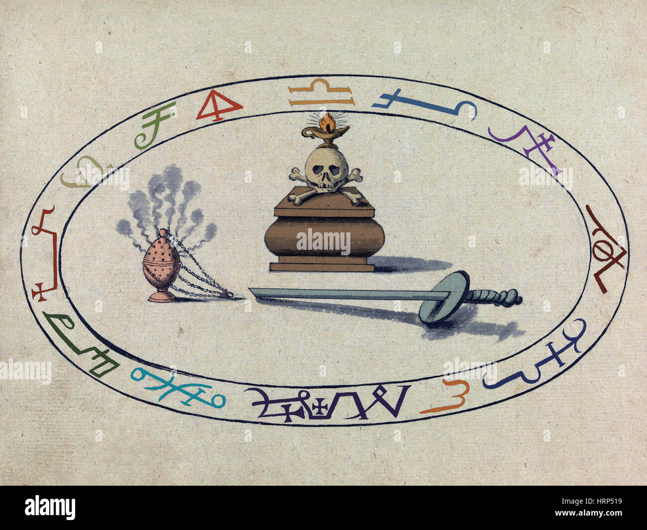 Magical symbols hi-res stock photography and images - Alamy