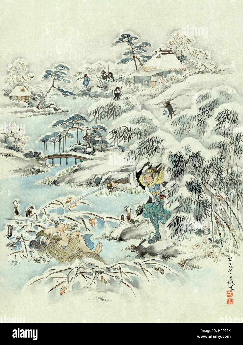 Chushingura, Revenge of the 47 Ronin, 18th Century Stock Photo - Alamy