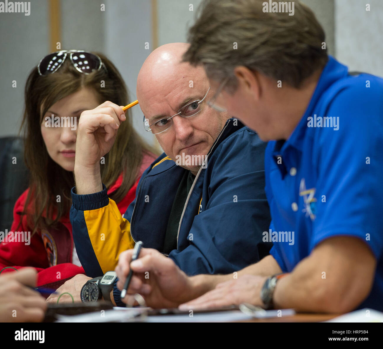 Scott Kelly, Trajectory and Flight Plan Briefing Stock Photo - Alamy
