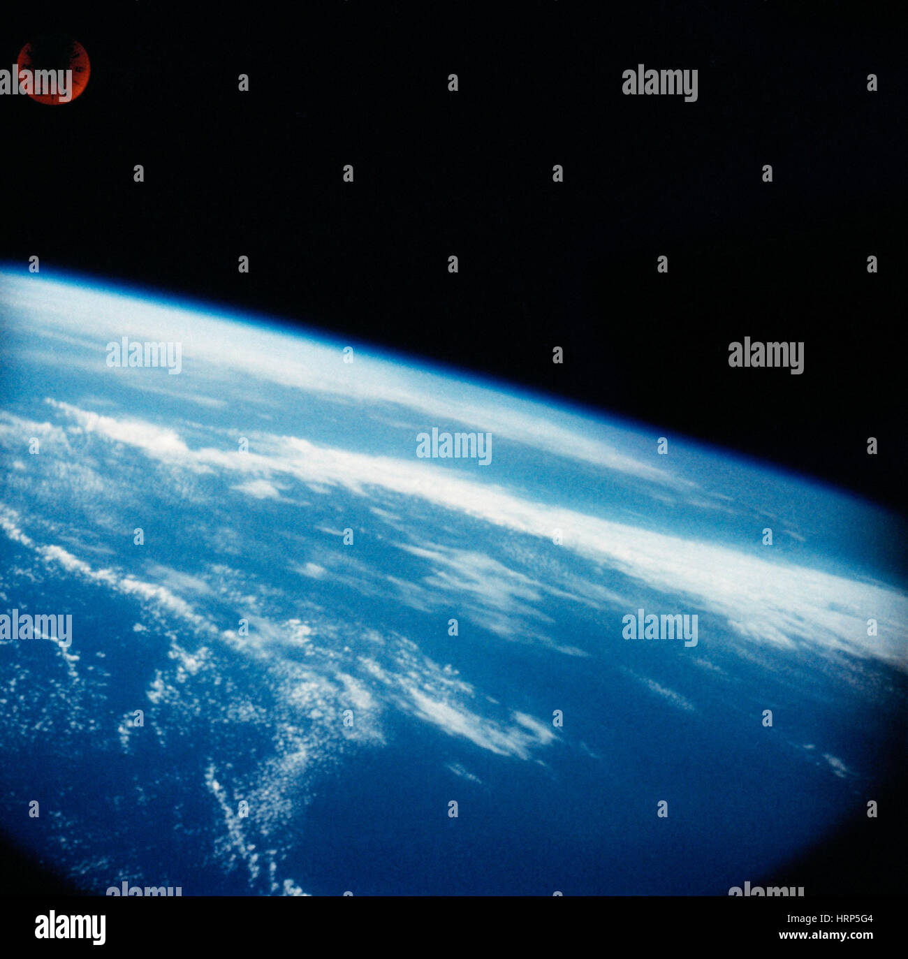 Earth from the Freedom 7 Capsule, 1961 Stock Photo - Alamy